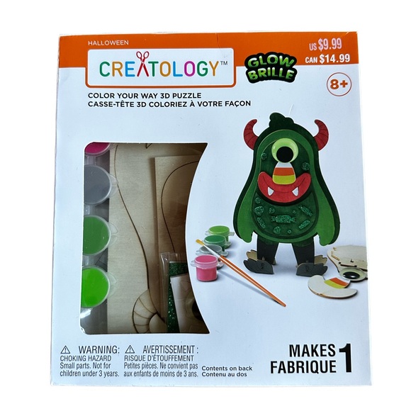 Toys | Creatology Color Your Way 3d Puzzle Monster Halloween Kids Craft ...